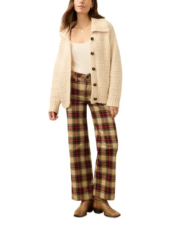 Faherty Brand Textured Cardigan Sweater