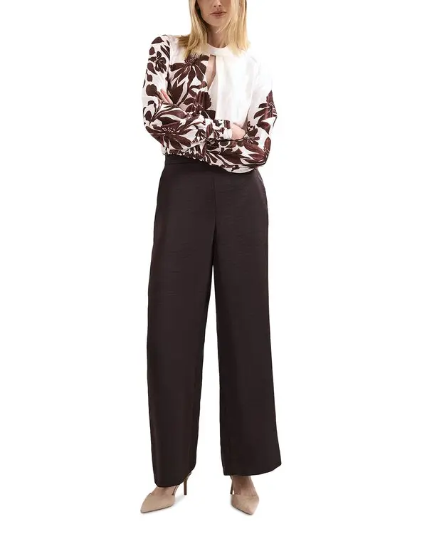 PHASE EIGHT Hattie Satin Blouse With Floral Print