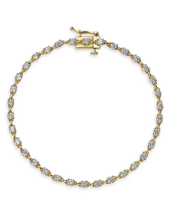 Bloomingdale'S Diamond Station Bracelet In 14k Yellow - Gold
