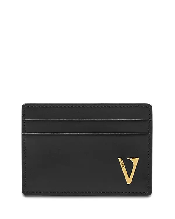 Versace La Medusa Card Holder - Black