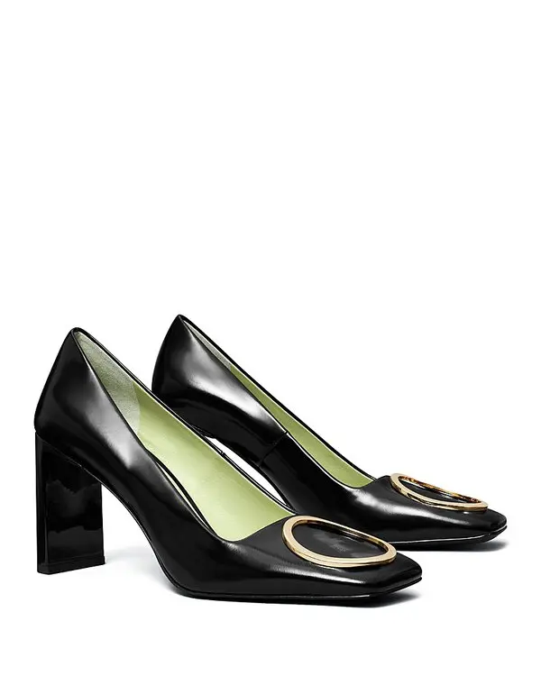 Tory Burch Ring Hardware Pumps - Perfect Black