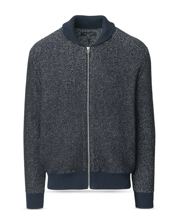 Rag & Bone Simon Bomber Jacket - Navy Multi