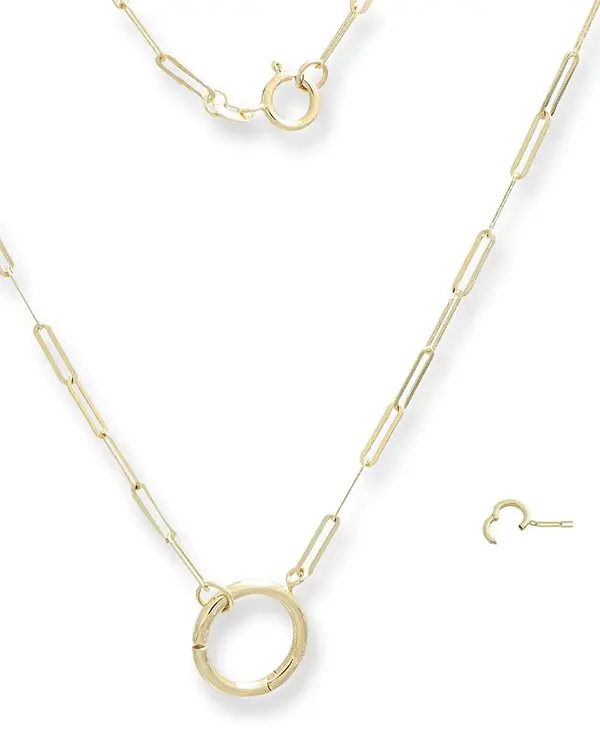 Bloomingdale'S 14k Yellow O-clasp Paperclip Necklace - Gold