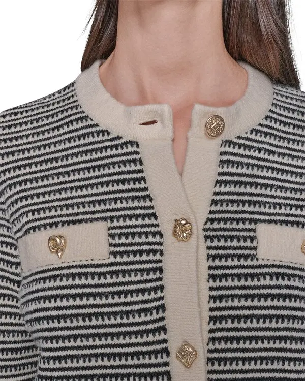 Karl Lagerfeld Short Pocket Cardigan