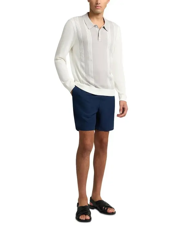 Onia Cotton Knit Long Sleeve Polo