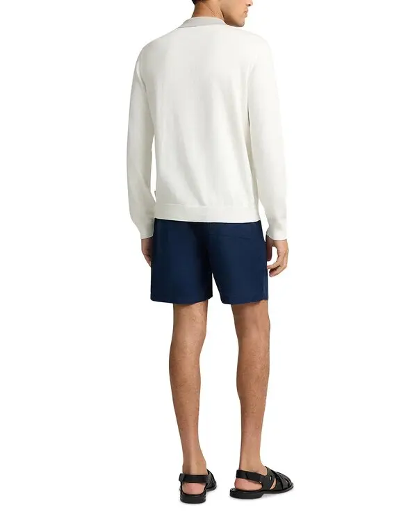 Onia Cotton Knit Long Sleeve Polo