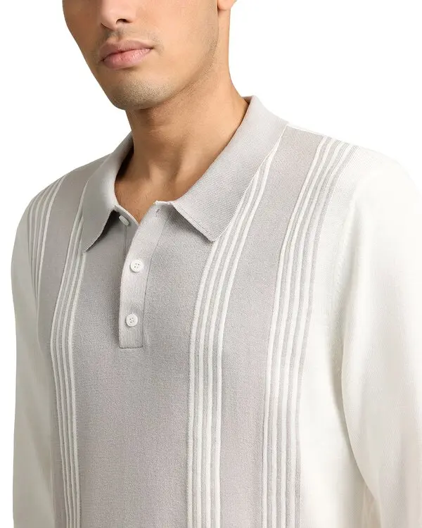 Onia Cotton Knit Long Sleeve Polo