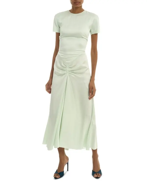 Victoria Beckham Gathered T-shirt Midi Dress