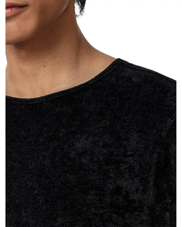 John Varvatos Velvety Long Sleeve Tee - Black
