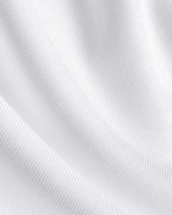 David Donahue Trim Fit Cashmere Blend Solid Twill Dress Shirt