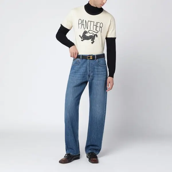 Valentino Garavani Cotton Denim Jeans - Blue