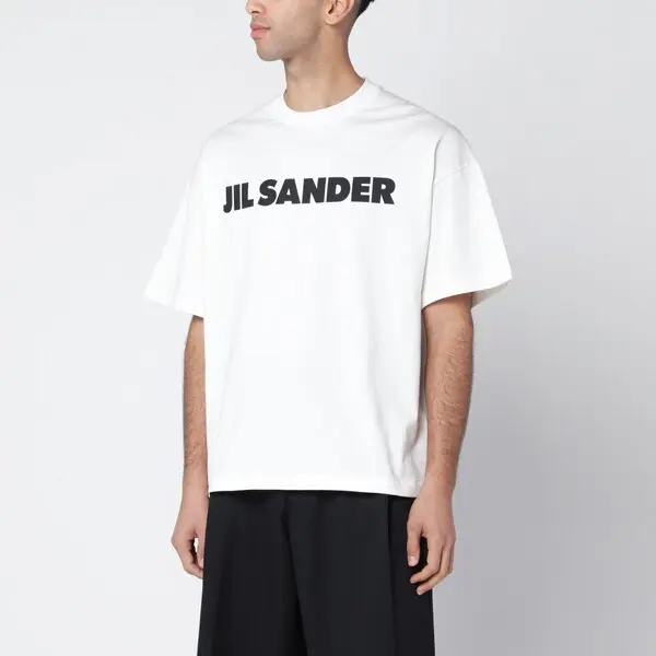 JIL SANDER Boxy T-shirt With Logo - White