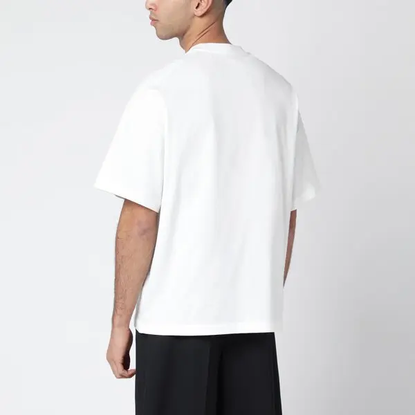 JIL SANDER Boxy T-shirt With Logo - White