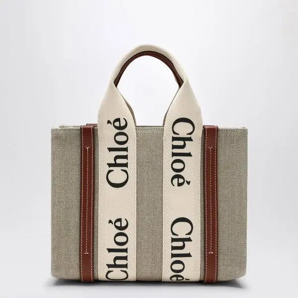 Chloé Woody Small Shopper - Beige