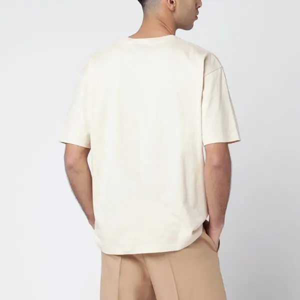 Valentino Garavani Butter-colored "made In " T-shirt - Beige