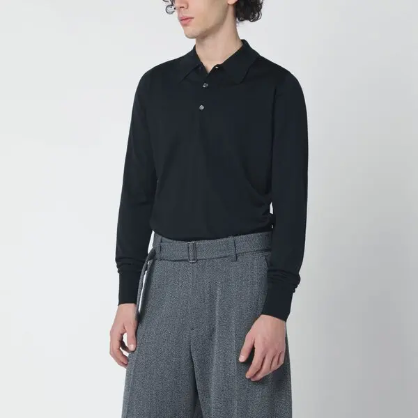 John Smedley Wool Polo Shirt