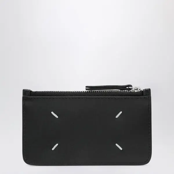 MAISON MARGIELA Four Stitches Zippered Card Holder - Black