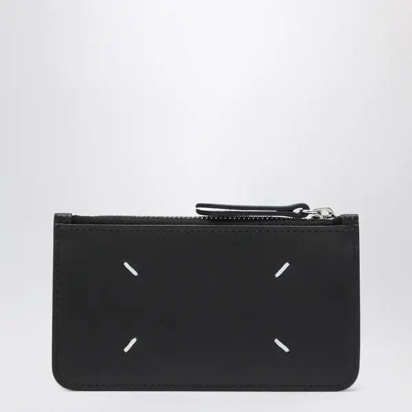 MAISON MARGIELA Four Stitches Zippered Card Holder - Black