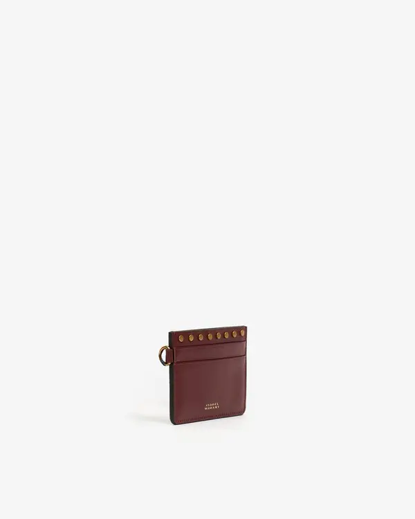 Isabel Marant Oskan Card Holder - Burgundy