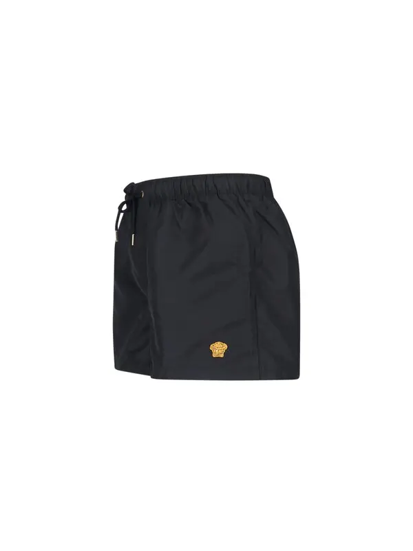 Versace Swim Golfo Medusa Patch Beach Shorts