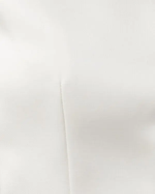 WAKAKUU Joliet Jacket Tailored Cropped Blazer With Stand Collar - Cream