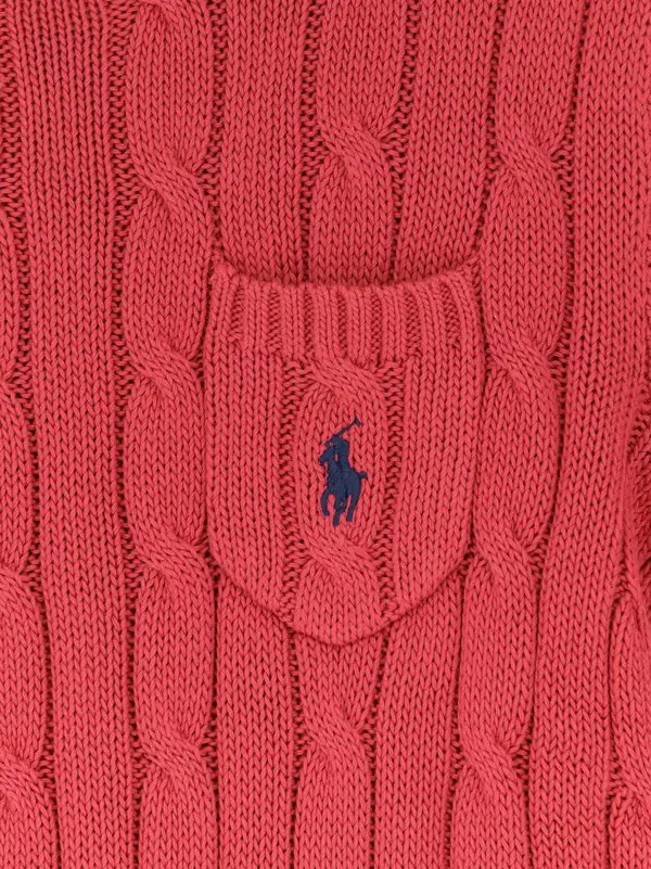 Polo Ralph Lauren Cotton Cable-knit Sweater With Logo