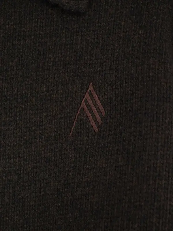 Attico Virgin Wool And Cashmere Blend Cardigan