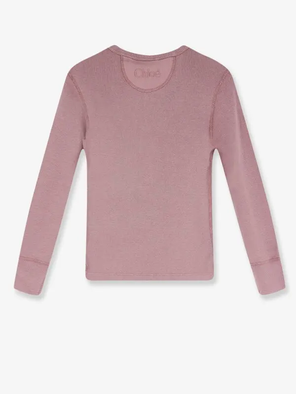 Chloé Ribbed Cotton T-shirt