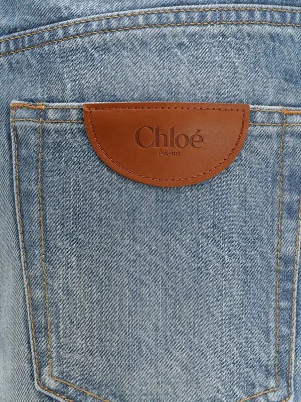 Chloé High-waist Wide-leg Denim - Blue