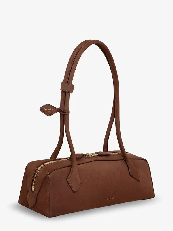 Alaïa Teckel Medium Suede Shoulder Bag