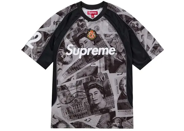 Supreme Pounds Soccer Jersey - Black