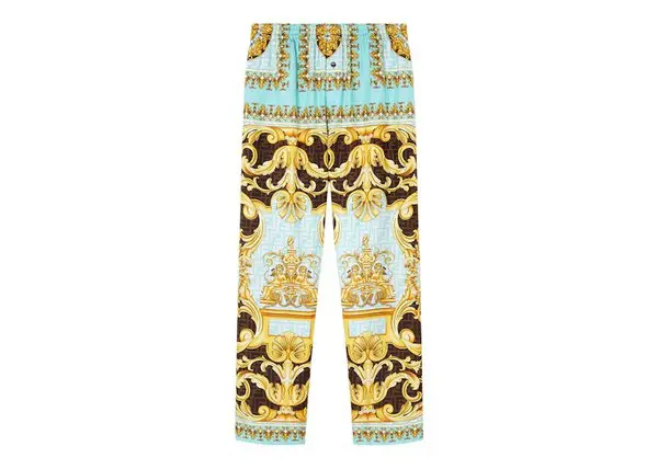 Fendi Fendace Baroque Pyjama Bottoms - Gold/blue