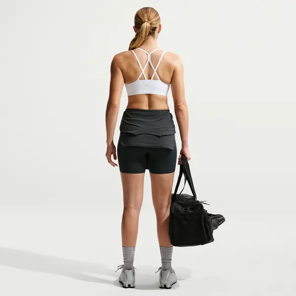 Nike Zenvy Strappy Light-support Padded Sports Bra - White