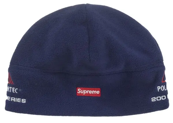Supreme Polartec Sport Beanie - Navy Blue