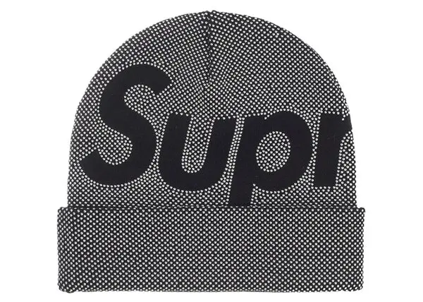 Supreme Studded Knockout Big Logo Beanie - Black