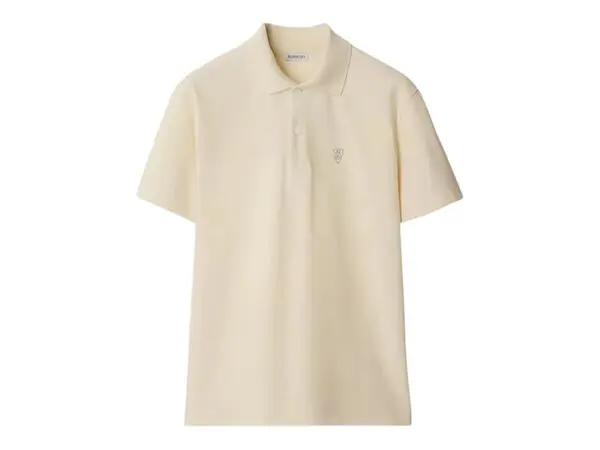 Burberry Logo Embroidered Regular Fit Polo Shirt 80998831 - Tundra