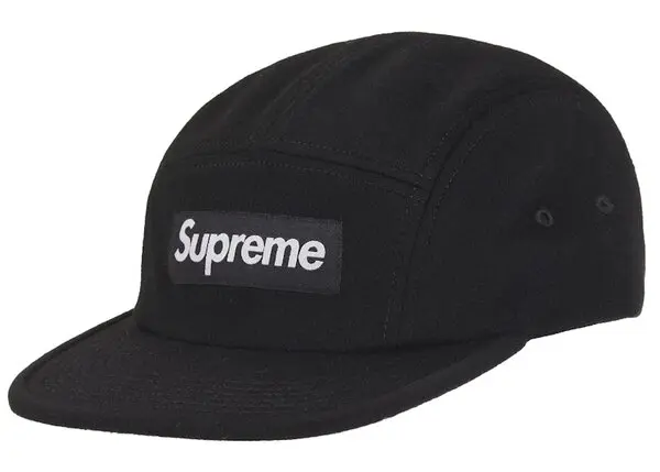 Supreme Wool Camp Cap - Black