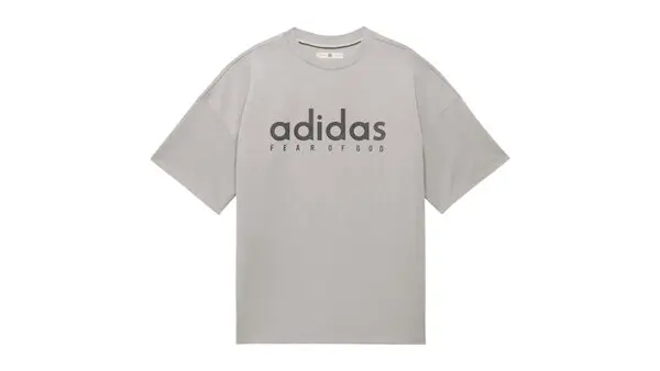 Adidas Fear Of God Athletics Quickdry Jersey Short Sleeve Tee - Medium Grey Heather