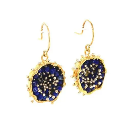 ESIN AKAN Dance Of Stamens Medium Earrings - Gold Plated