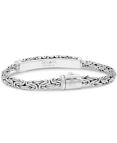 DEVATA Bali Filigree Bracelet In Sterling Silver And 18k Gold