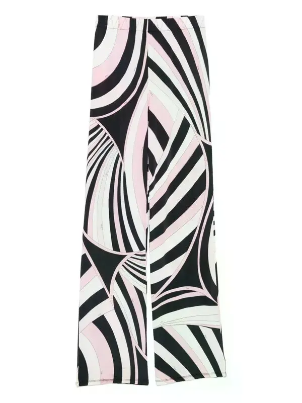 Emilio Pucci Iride Printed Trousers - Black