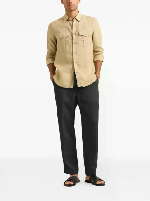 Orlebar Brown Linen Alex Trousers - Black