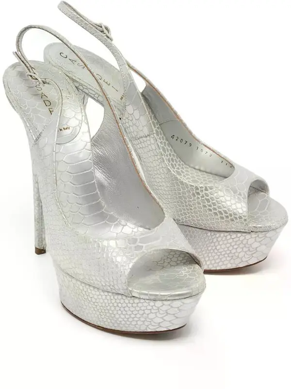 Casadei Platform Peep-toe Stiletto Sandals