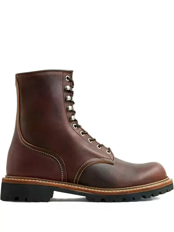 Red Wing Logger Leather Boots - Brown
