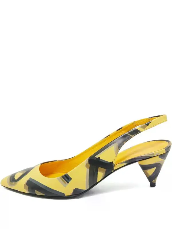 Burberry Morson Slingback Pumps - Yellow