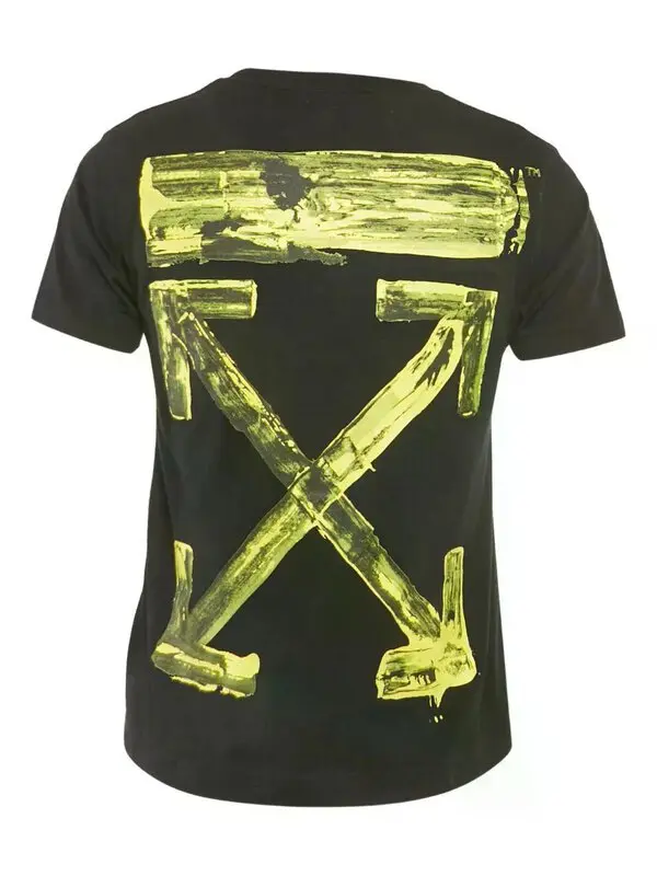 Off-White Cotton Logo-detail T-shirt - Black