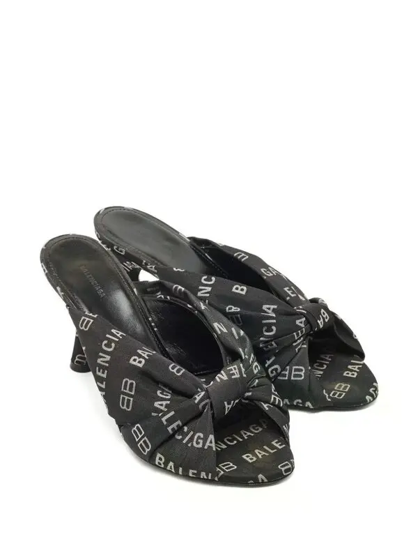 Balenciaga Logo-print Knot Mules