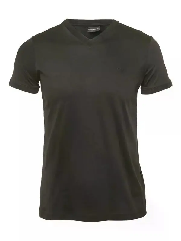 Emporio Armani Jersey V-neck T-shirt - Black