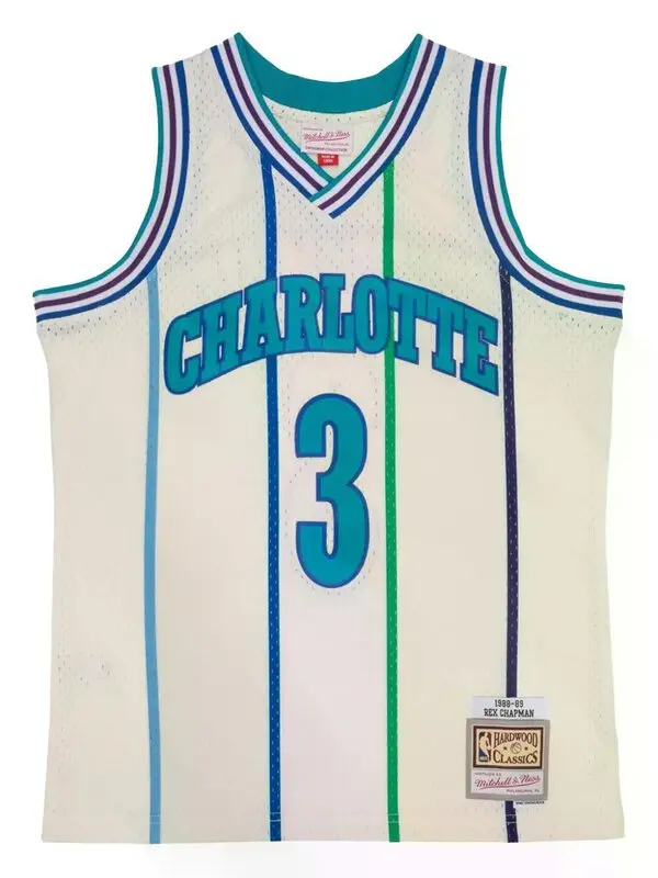 Mitchell & Ness X Nba Hornets 1988 Rex Chapman Striped Tank Top - Neutrals