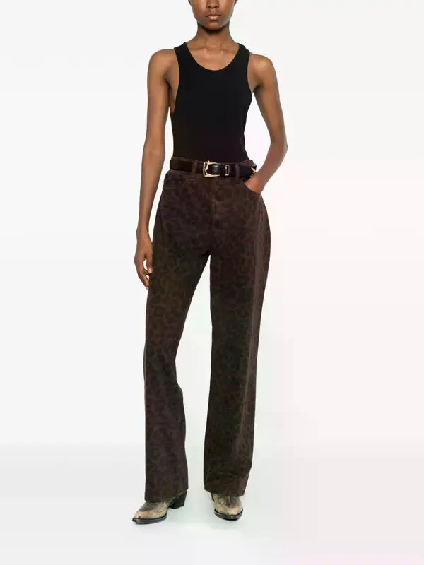 Rag & Bone Shea Leopard-print Jeans